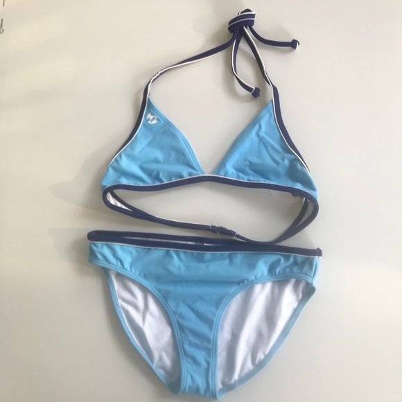 Billabong | Swim | Billabong Girls Blue Bikini Swimsuit 4 16 | Poshmark